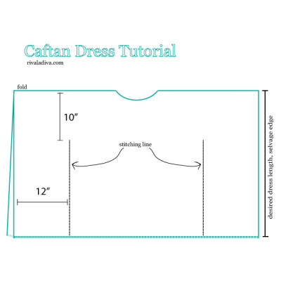 The Perfect Summer Caftan Dress Tutorial - Riva la Diva